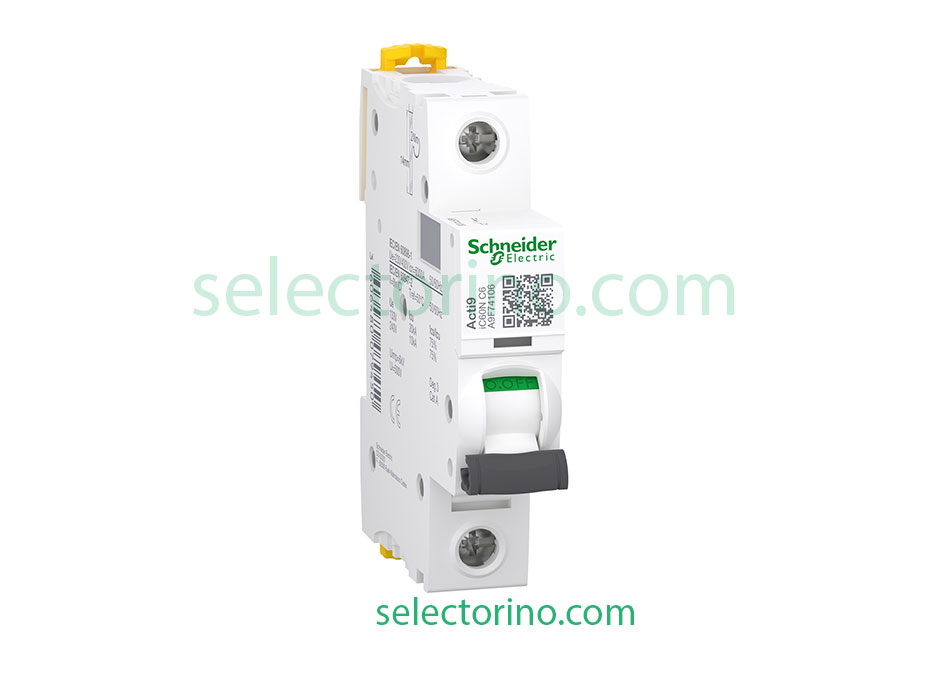 مینیاتوری تک فاز با جریان نامی6 آمپر 1P-6مدل A9K24106 برند Schneider Electric - سایت فروشگاه برق ...